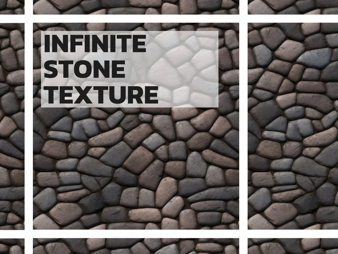 INFINITE Seamless Stone Wall Floor Texture Pattern Digital Self ...