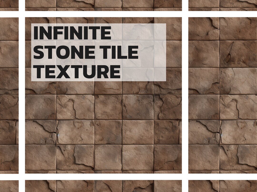 INFINITE Seamless Stone Tiles Texture Pattern Digital Self-connecting ...