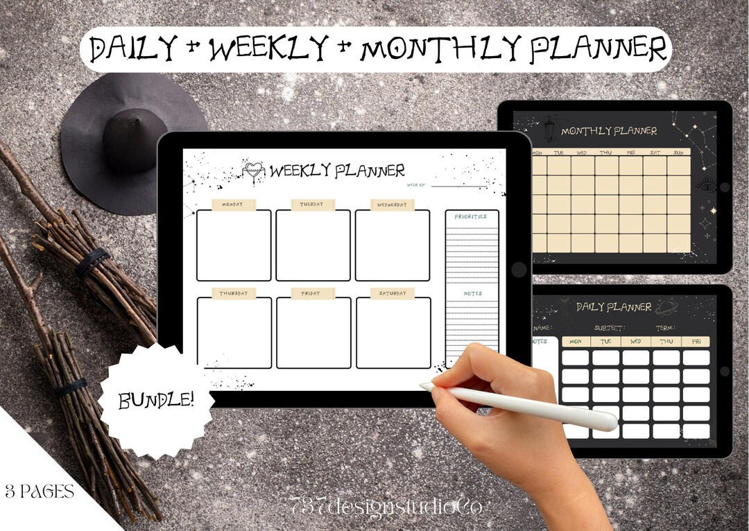 Student Digital Planner Digital Planner Business Ipad - Etsy