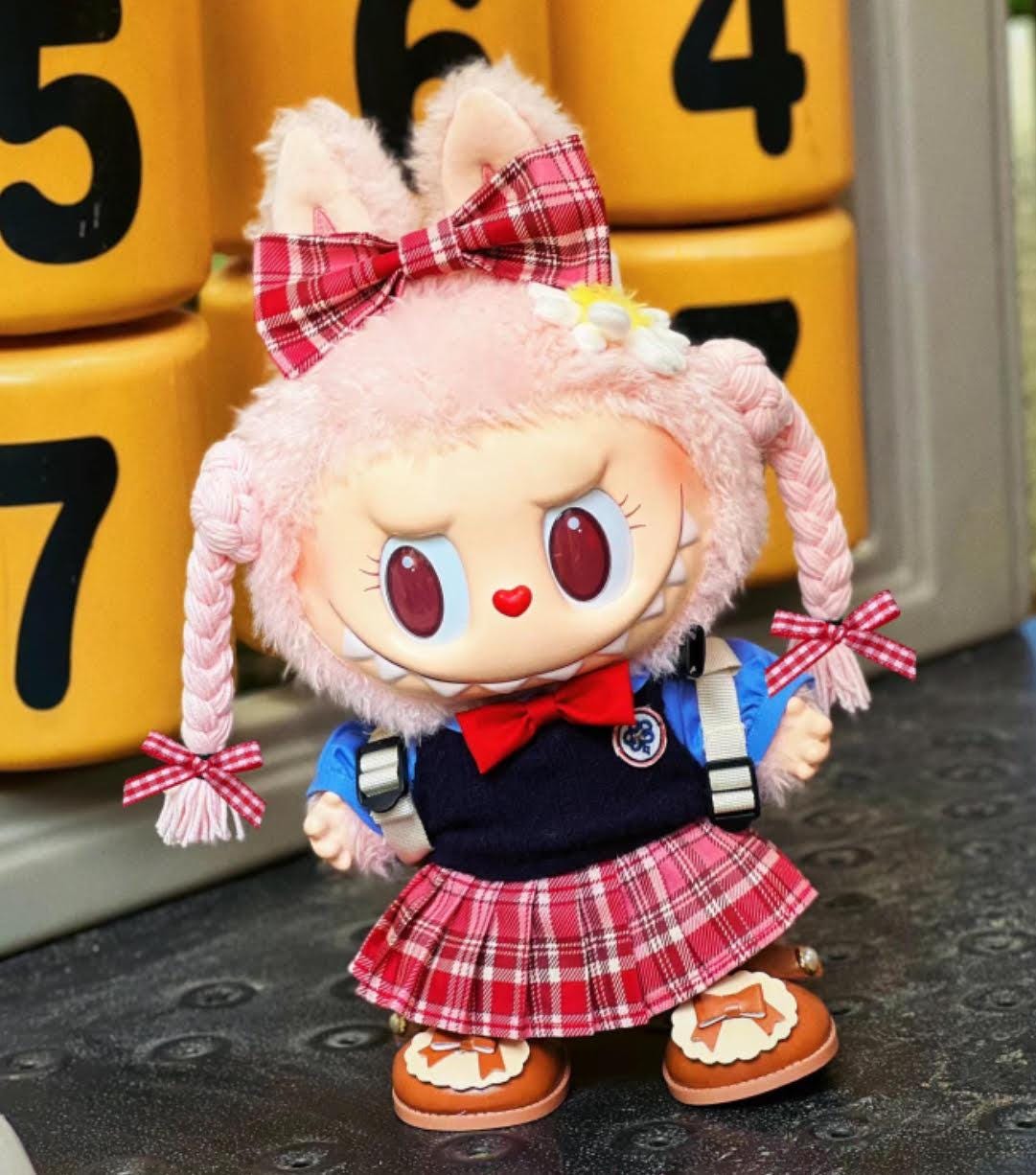 Pre-sale**deposit** Handmade Labubu Outfit: Back to School (14.5 Inches ...