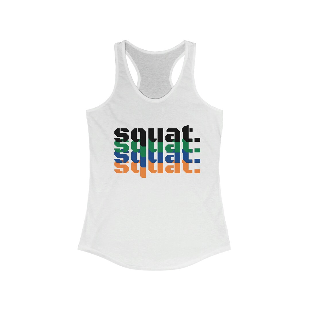 Squat Tank Top Work Out Gym Clothes for Her Gym - Etsy