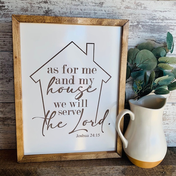 As for Me and My House Sign - Etsy UK