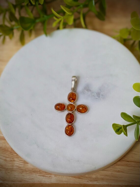 Sterling silver & amber - Gem