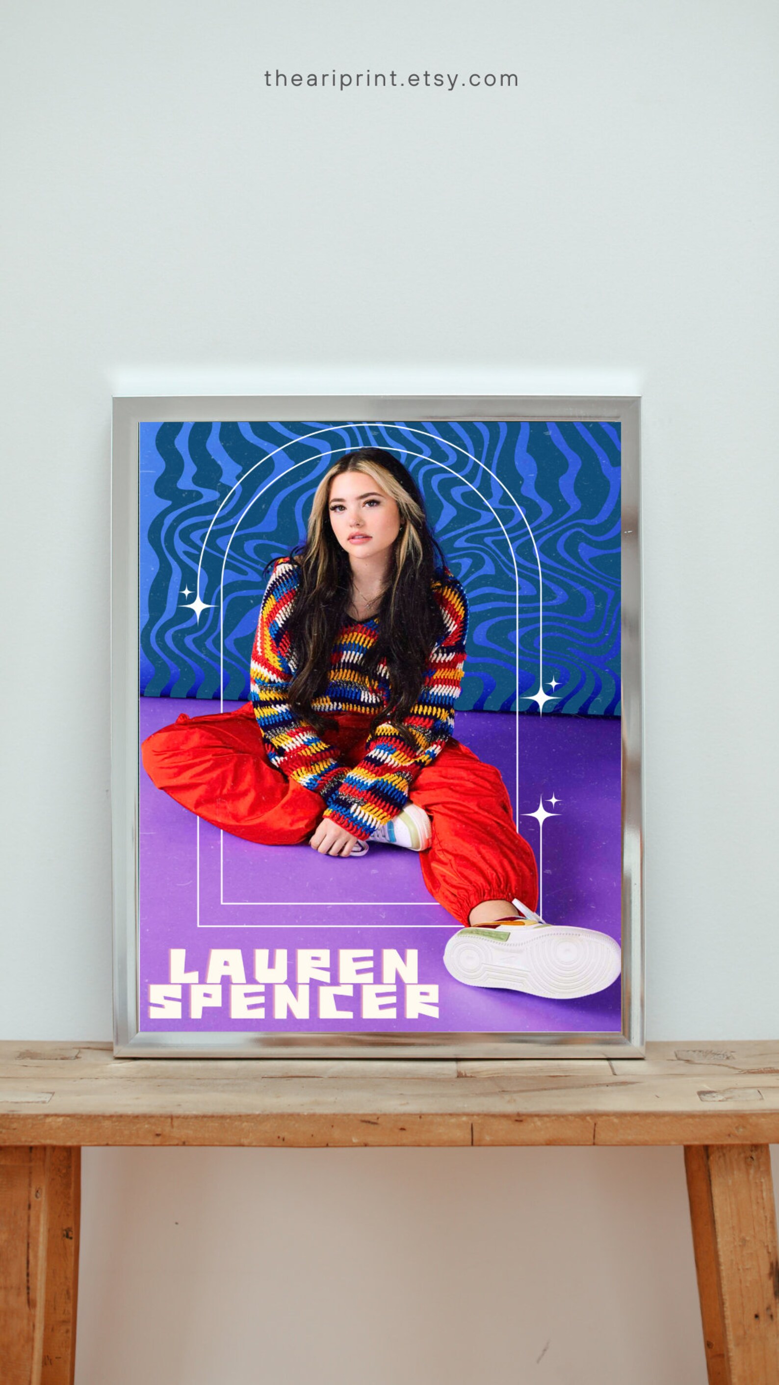 Lauren Spencer Poster Celebrity Poster Digital Artwork INSTANT Download ...