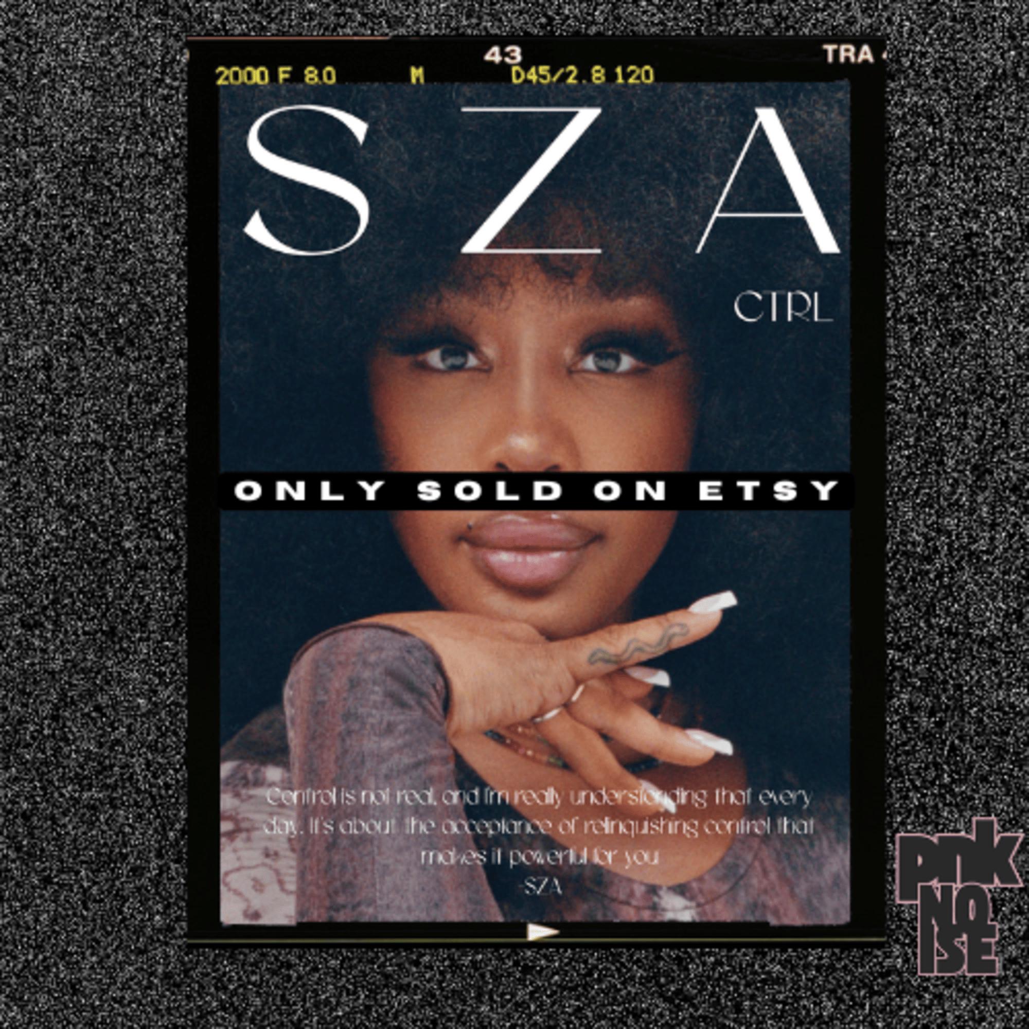 Chic Ctrl SZA Poster - Digital Artwork for Girly Bedroom Decor - Music ...
