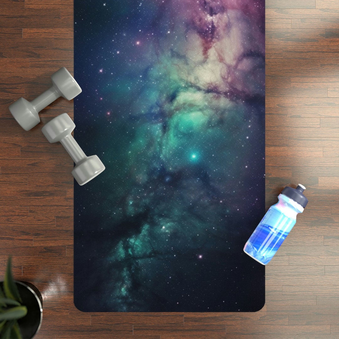 Galaxy Yoga Mat Yoga Lover Gift Fitness Lover Gift Space Yoga Mat - Etsy