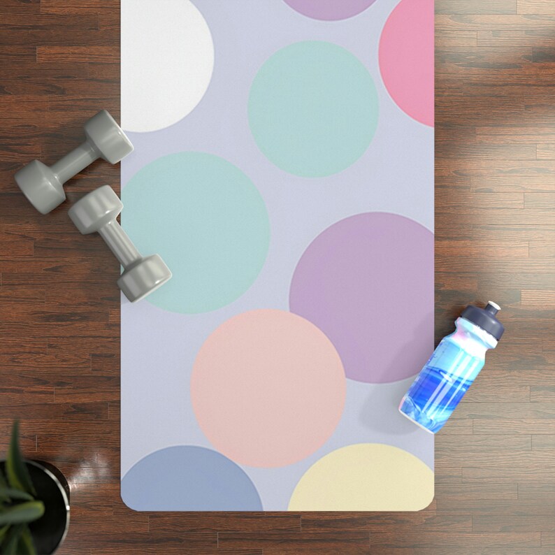 Kids Yoga Mat Polka Dot Yoga Mat Yoga Lover Gift Toddler Gift - Etsy