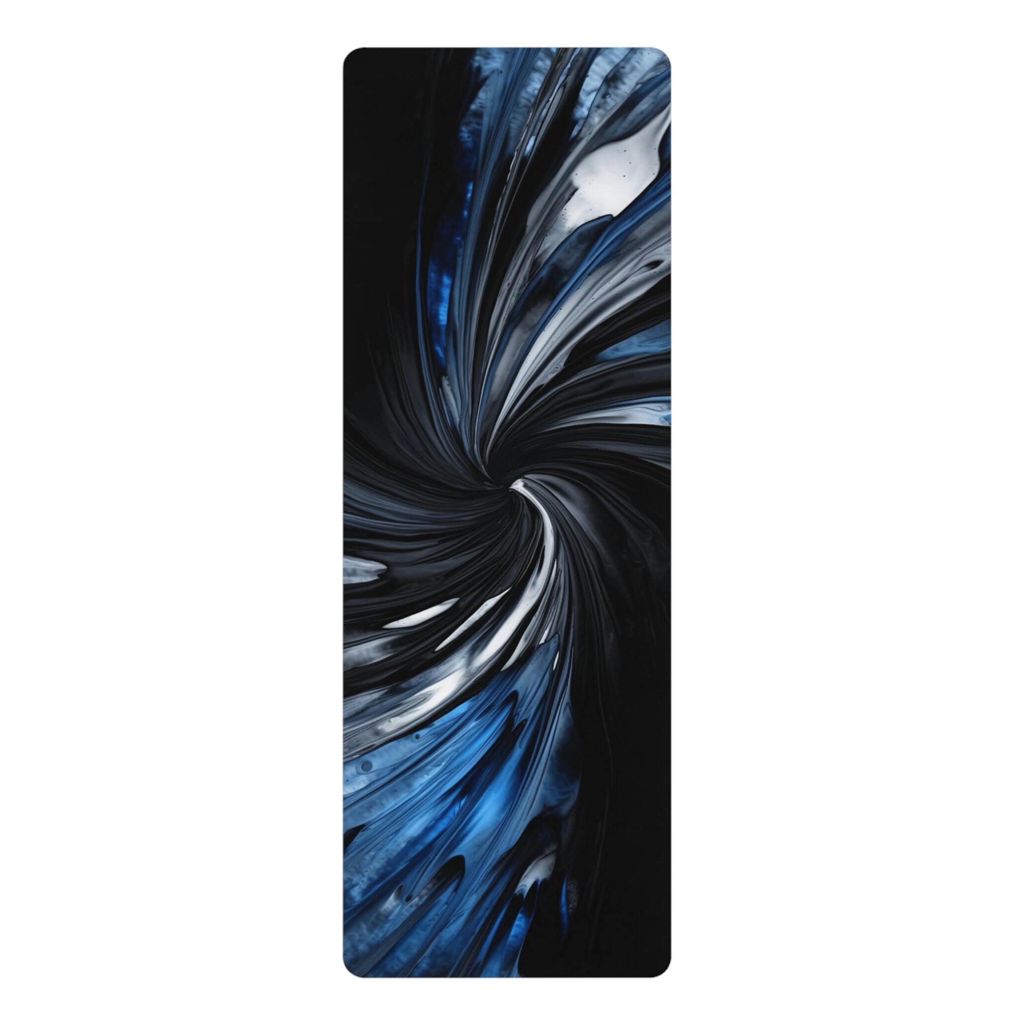 Custom Yoga Mat Blue Painted Yoga Mat Yoga Lover Gift Fitness Lover ...