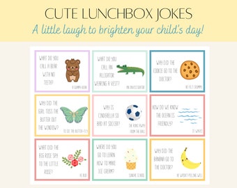 Halloween Theme Cute Lunchbox Notes, Kids Lunch Box Jokes Printable ...