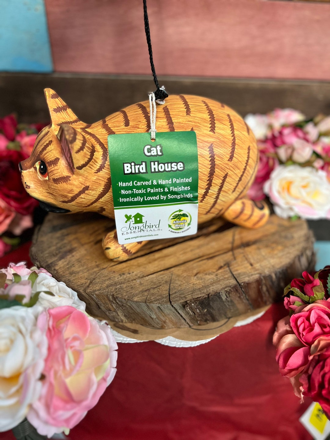 Songbird Essentials Cat Birdhouse - Etsy