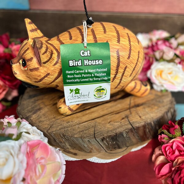 Cat Bird House - Etsy