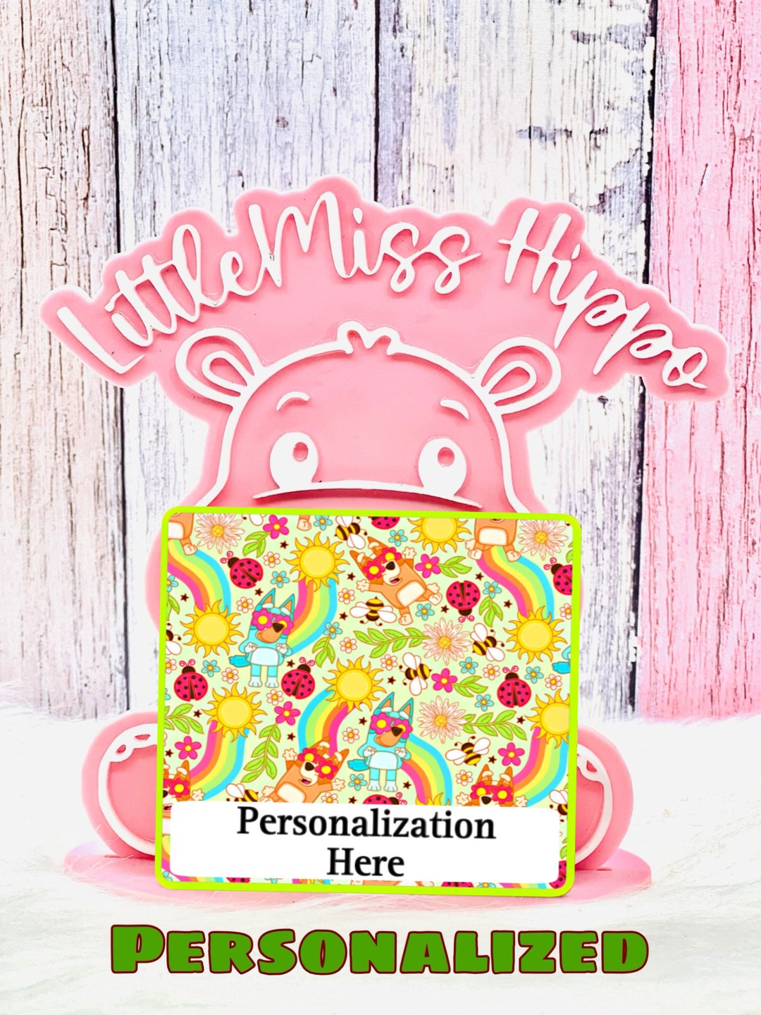 Blue Dog Summer Badge Buddy Badge Buddy 1/16 Thick (ID Badge Holder ...