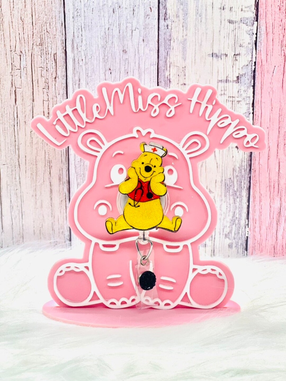 Winnie the Pooh Nurse Badge Reel - Etsy