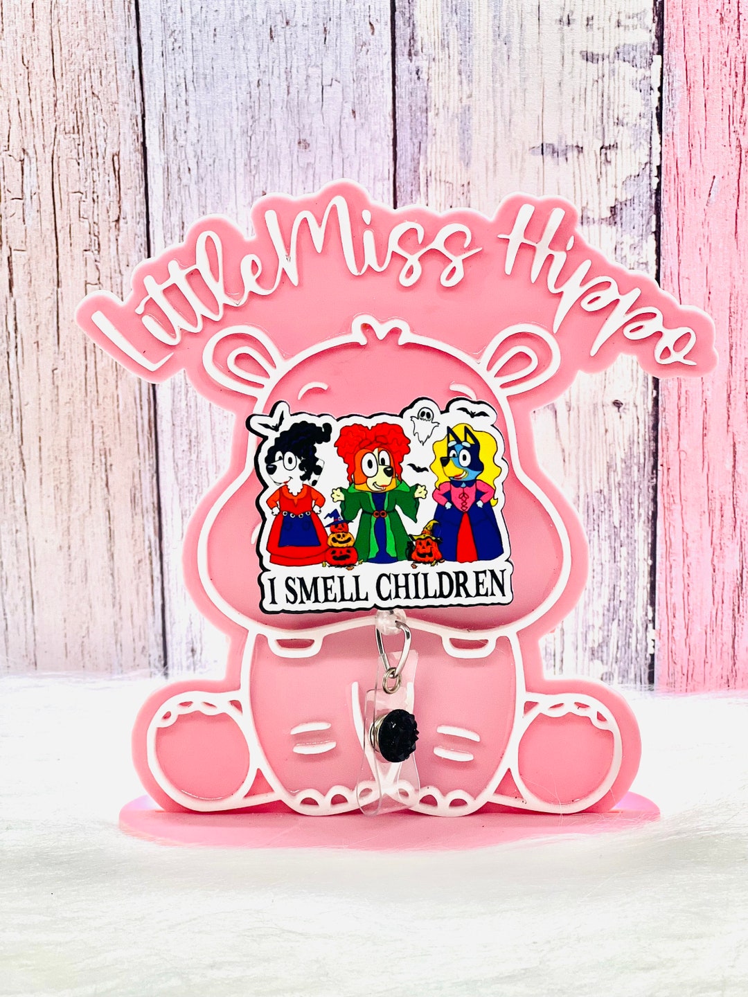 Hocus Pocus Blue Dog Badge Reel - Etsy