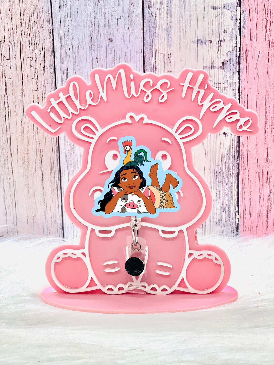 Moana, Hei Hei & Pua From Moana Retractable Badge Reel - Etsy