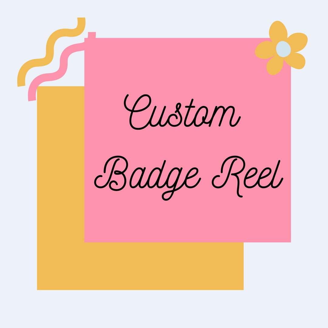 Custom Shape Badge Reel - Etsy