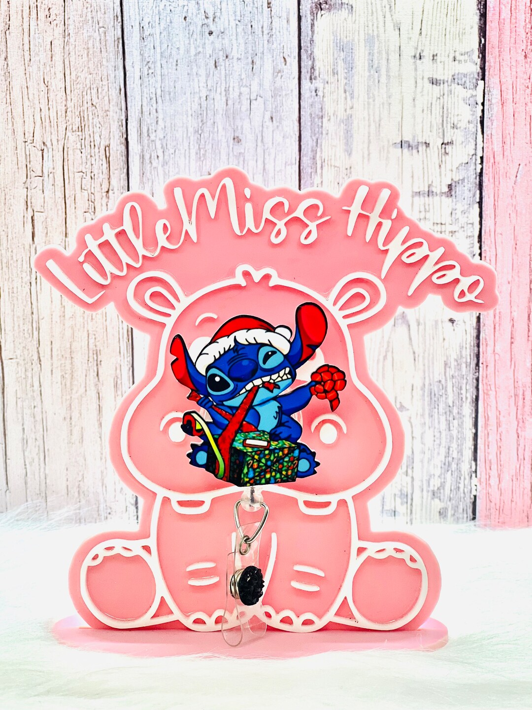 Stitch Ripping Present Badge Reel - Etsy