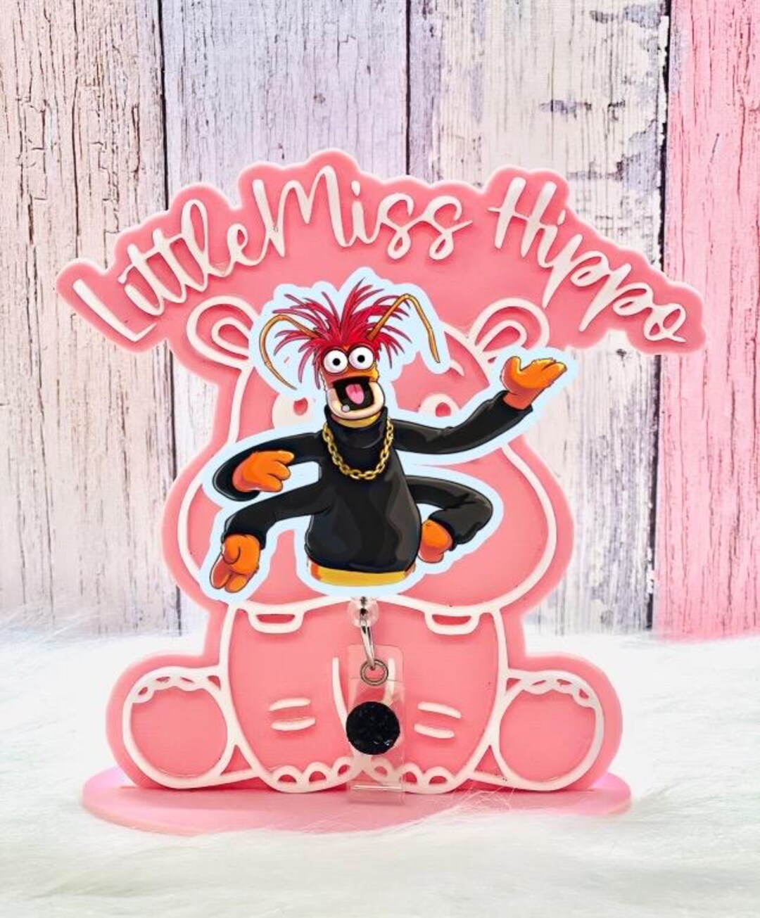 Pepe the King Prawn Meme Handmade Retractable ID Badge Reel Nurse ...