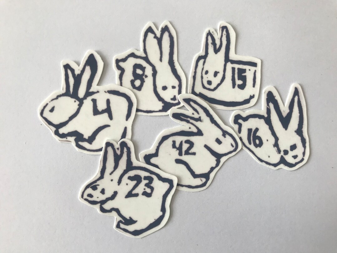 Lost Rabbits - 1.5" X 1.5" Sticker Six Pack - Etsy
