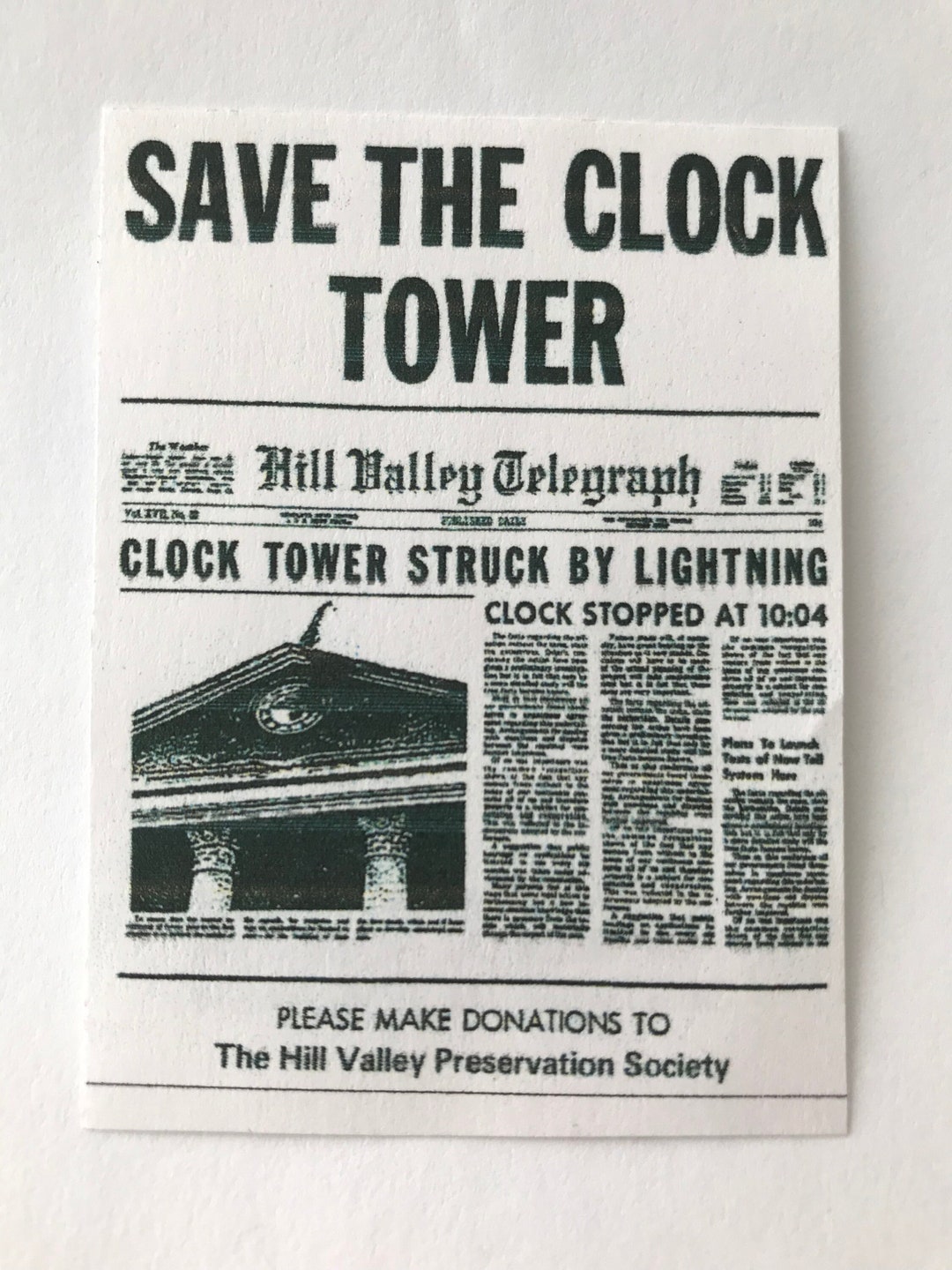 Save the Clock Tower - 2" X 3" Sticker - Etsy
