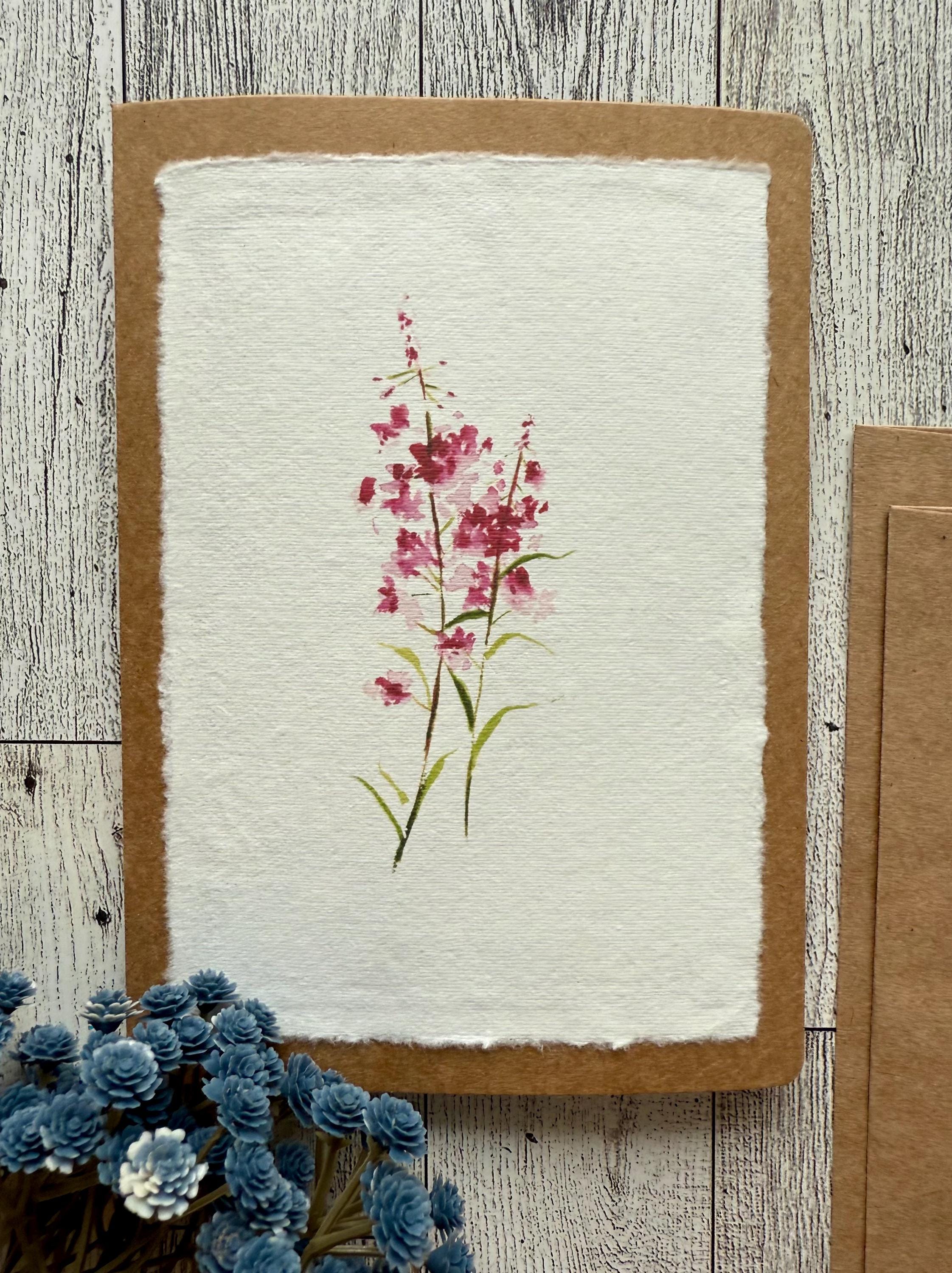 Vintage Wildflower Watercolor Card Set • Wildflower Cards • Floral Note ...