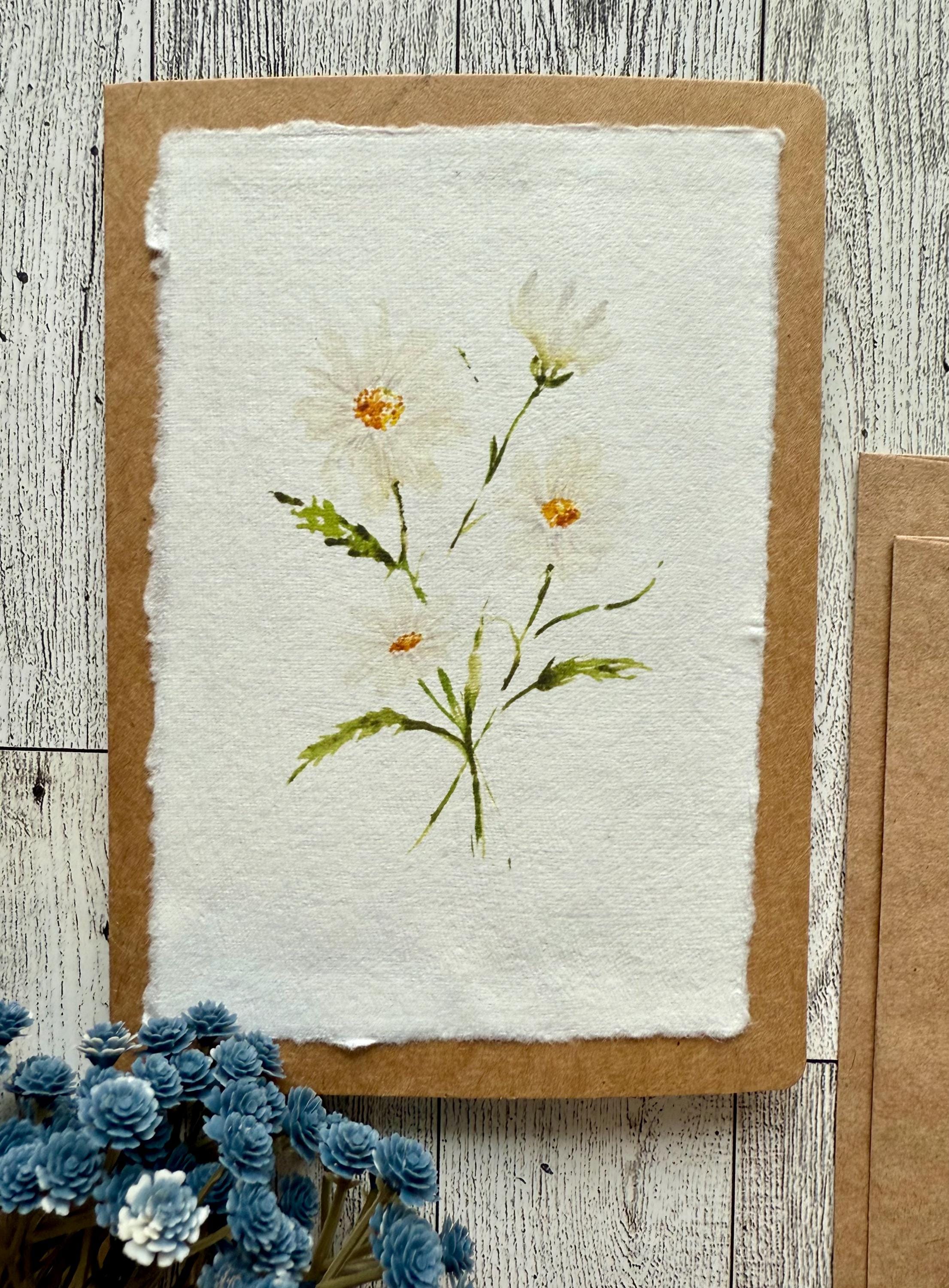Vintage Wildflower Watercolor Card Set • Wildflower Cards • Floral Note ...