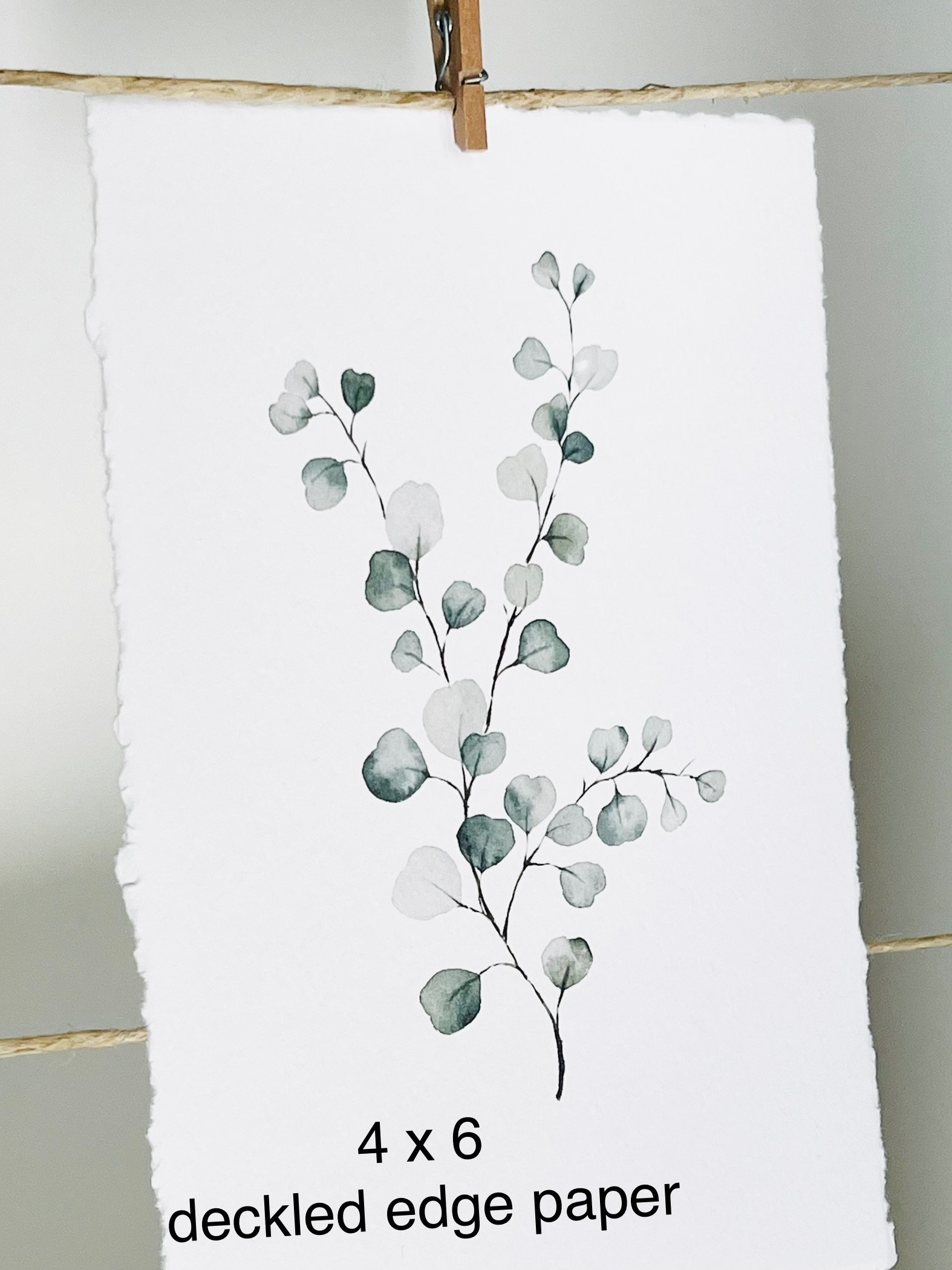 EUCALYPTUS WATERCOLOR PRINT • Boho Greenery • Modern Home Decor ...
