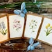 Vintage Wildflower Watercolor Card Set • Wildflower Cards • Floral Note ...