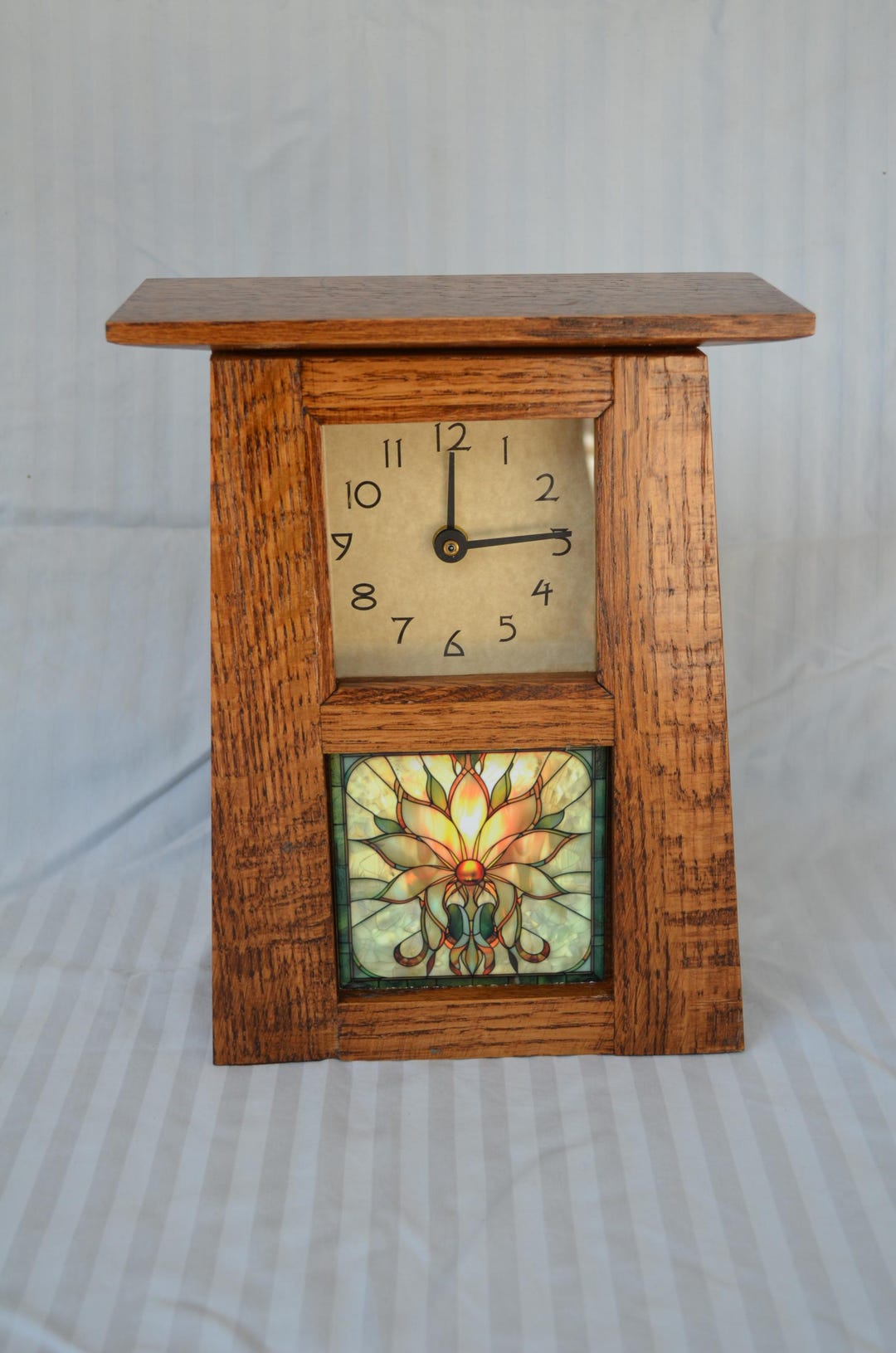 Mission Style Mantle Clock - Etsy