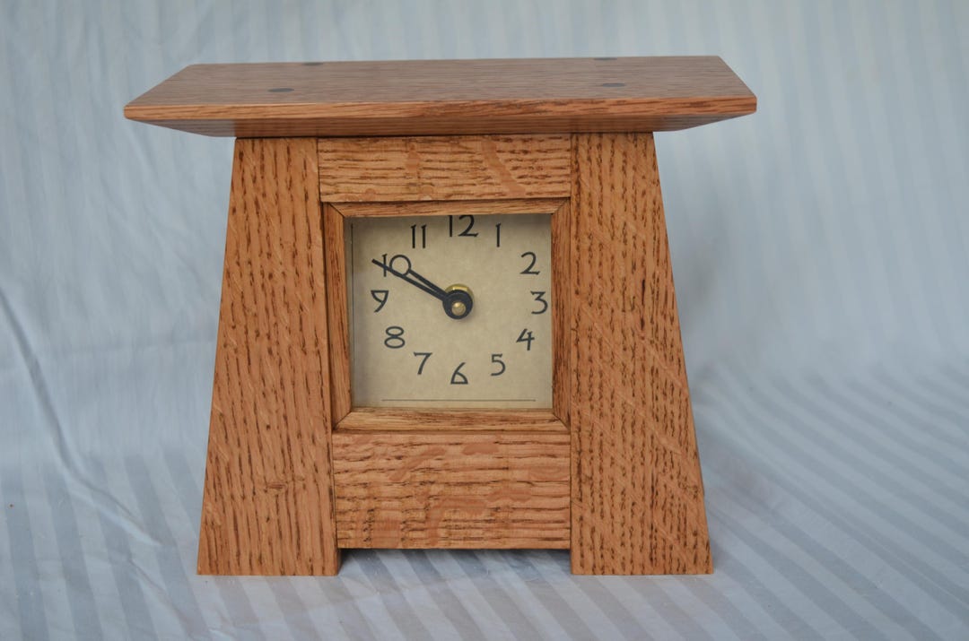 Mission Style Mantle Clock - Etsy