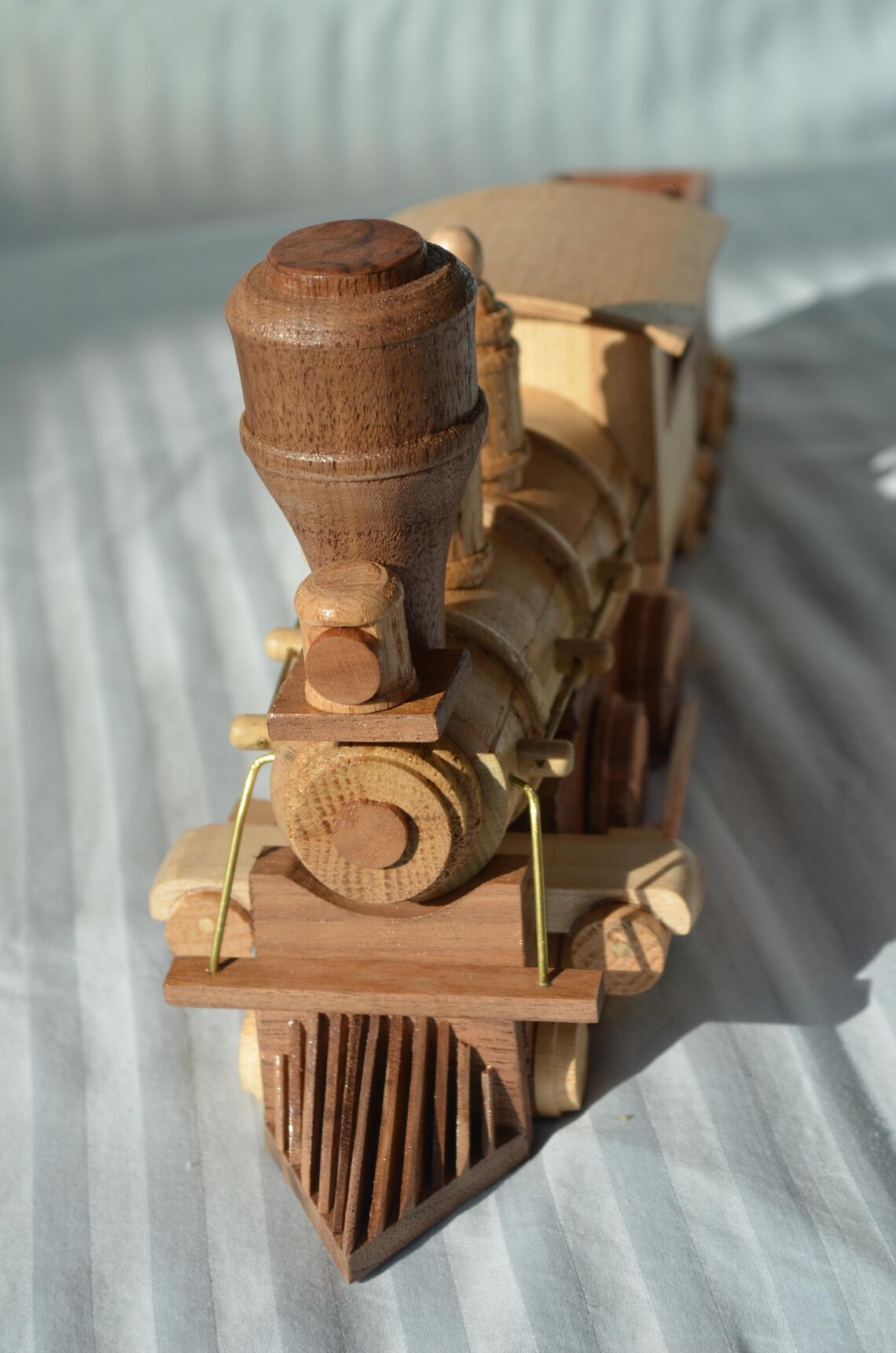 Wood Steam Model Train and Tender - Etsy