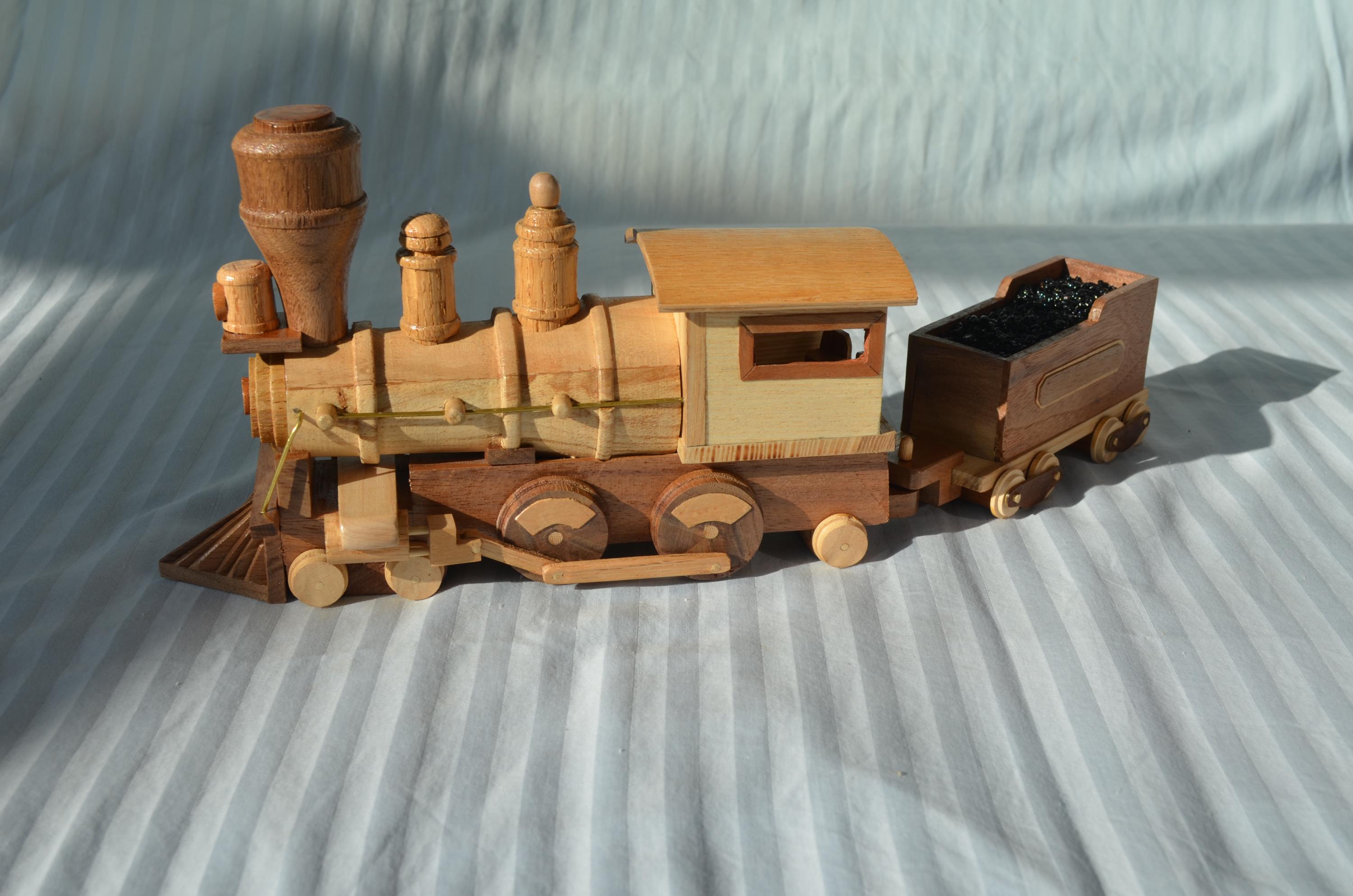 Wood Steam Model Train and Tender - Etsy