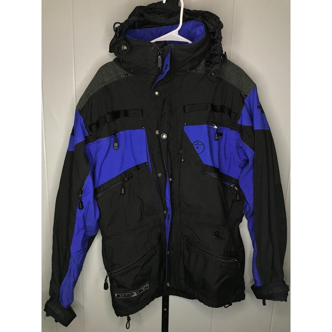 Vintage the North Face Steep Tech Jacket Mens Xlarge Blue Black Scot ...