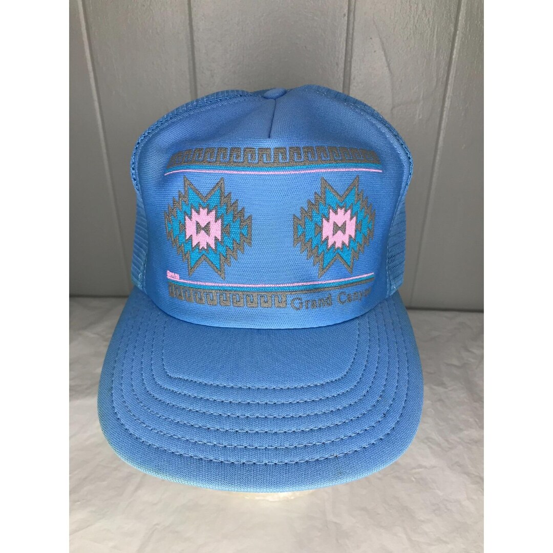 Vintage Aztec Print Grand Canyon Southwest Arizona Trucker Mesh ...