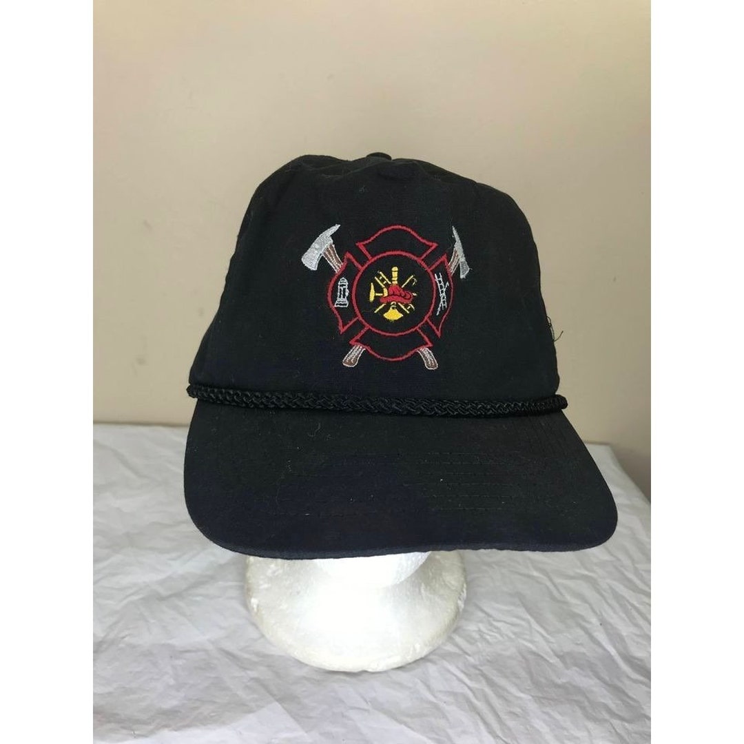 Vintage Fire Department Crest Snapback Hat Cap - Etsy