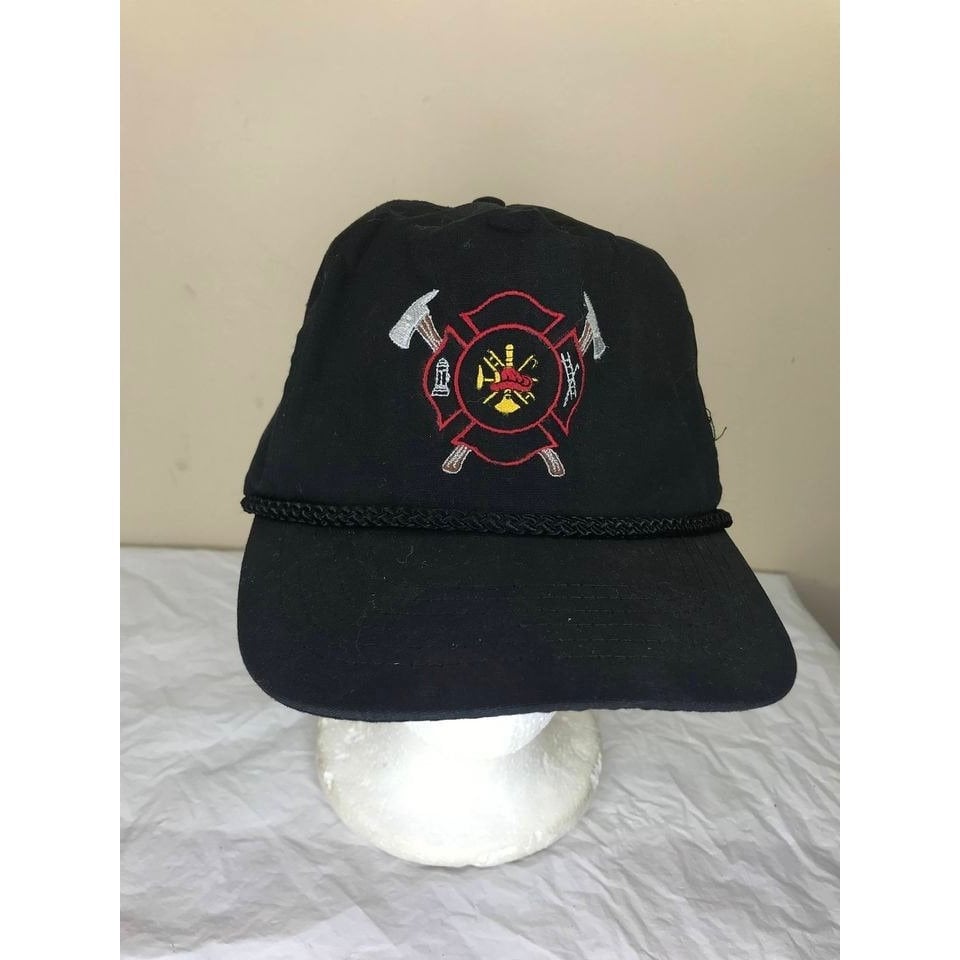 Vintage Fire Department Crest Snapback Hat Cap - Etsy