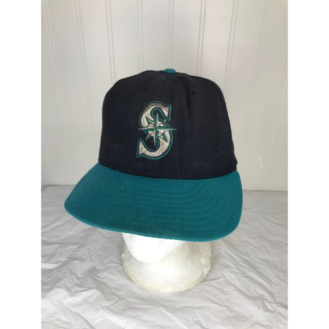 Vintage Seattle Mariners New Era 5950 Pro Model Embroidered Fitted Cap ...