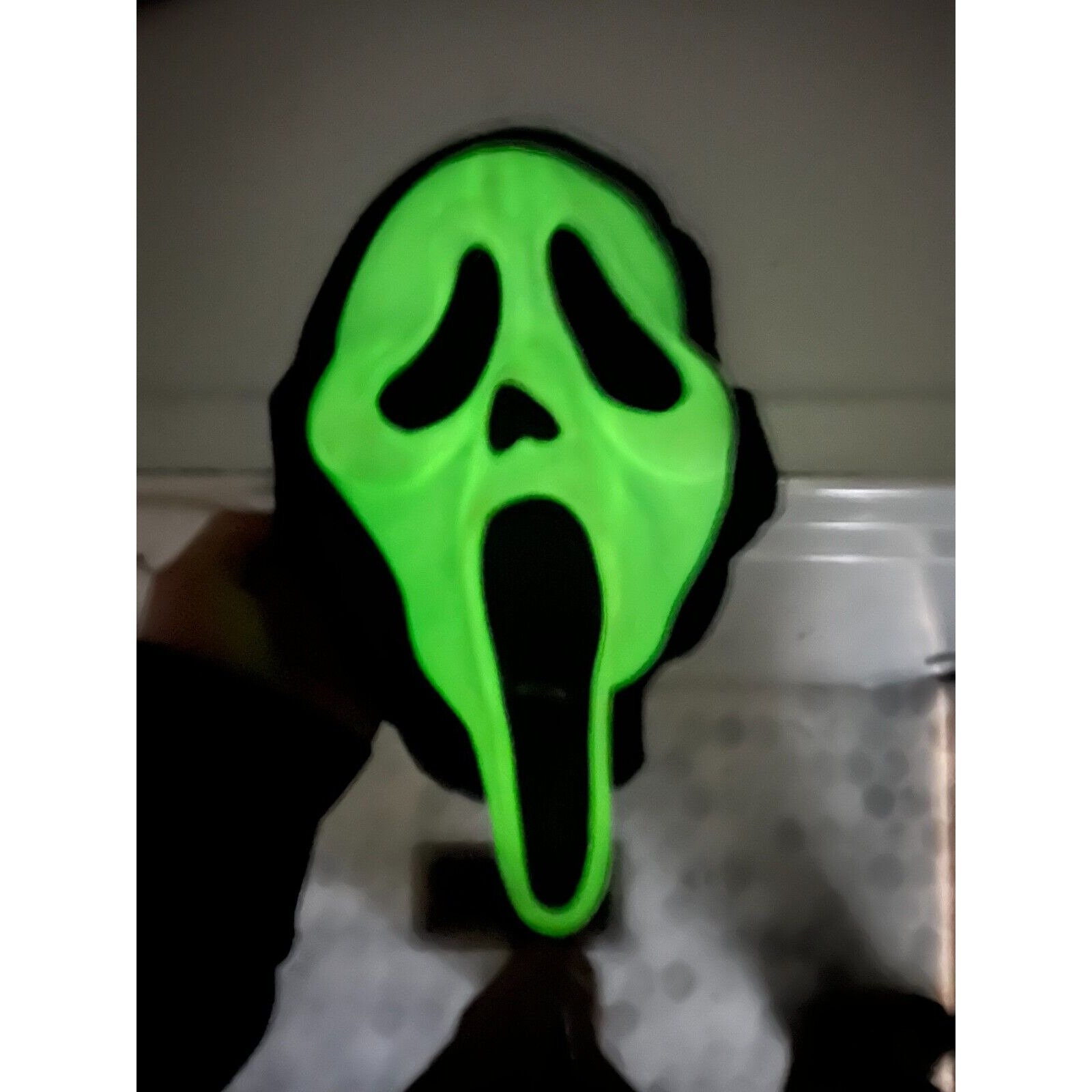 Ghostface Scream Mask Vintage Fun World Div Easter Unlimited Glows in ...