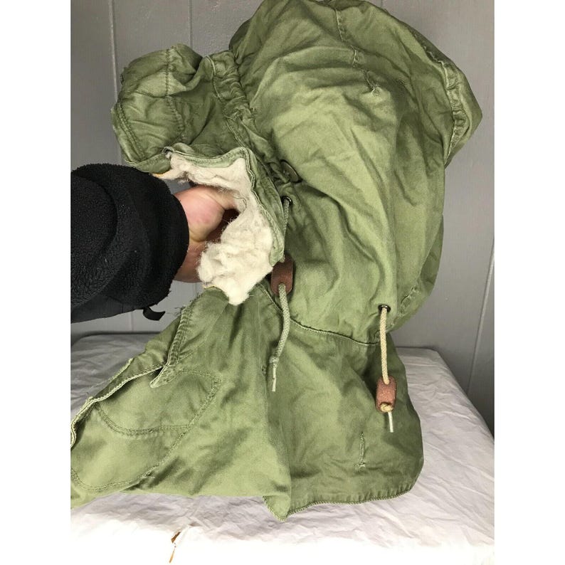 Vintage US Military Hood Extreme Cold Weather W/synthetic Fur Ruff ...