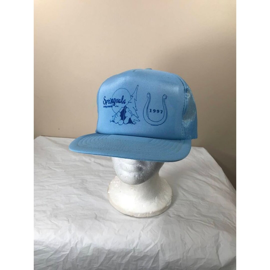 Vintage Springvale Campground Trucker Mesh Snapback Hat Cap - Etsy