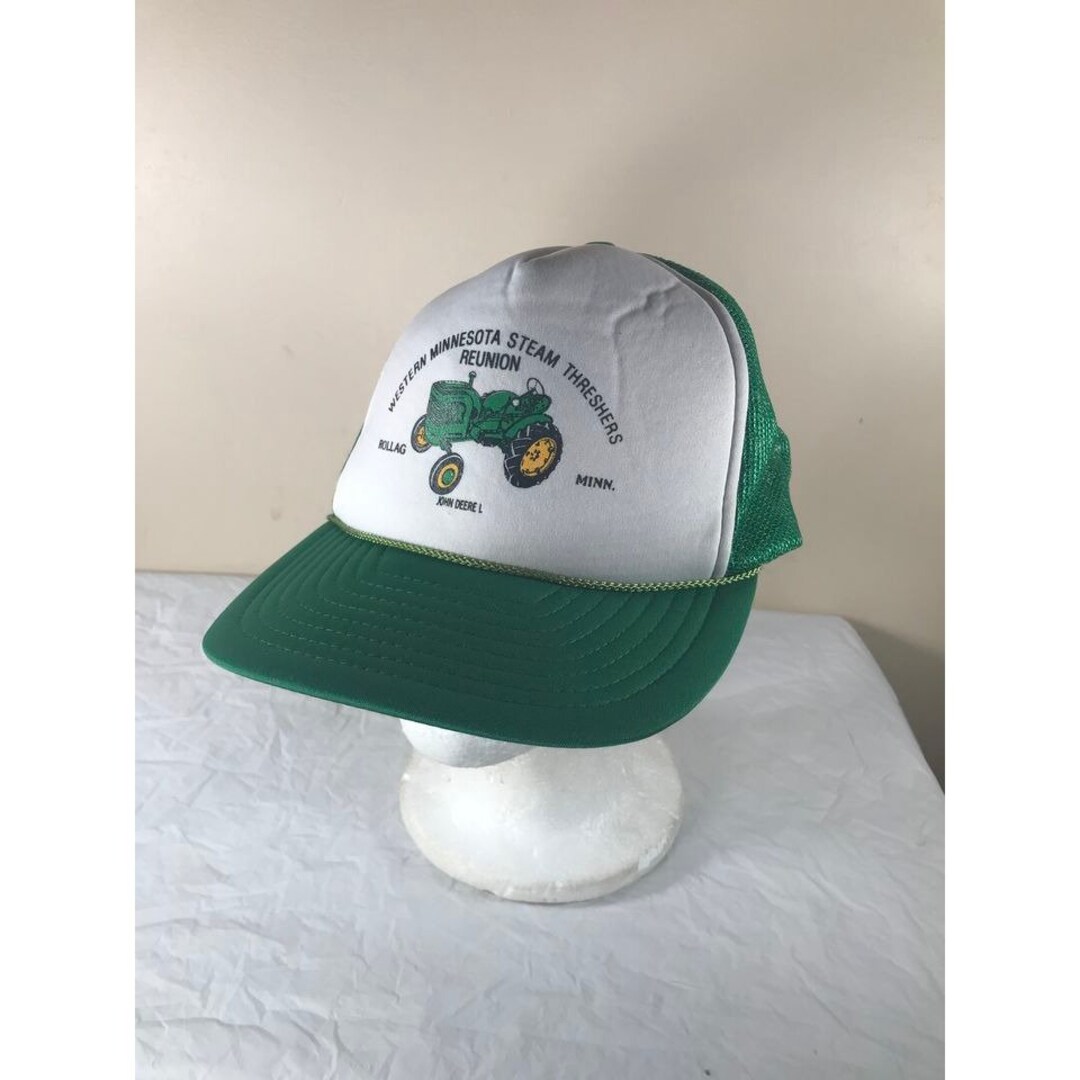 Vintage John Deere Trucker Mesh Rope Snapback Hat Cap - Etsy