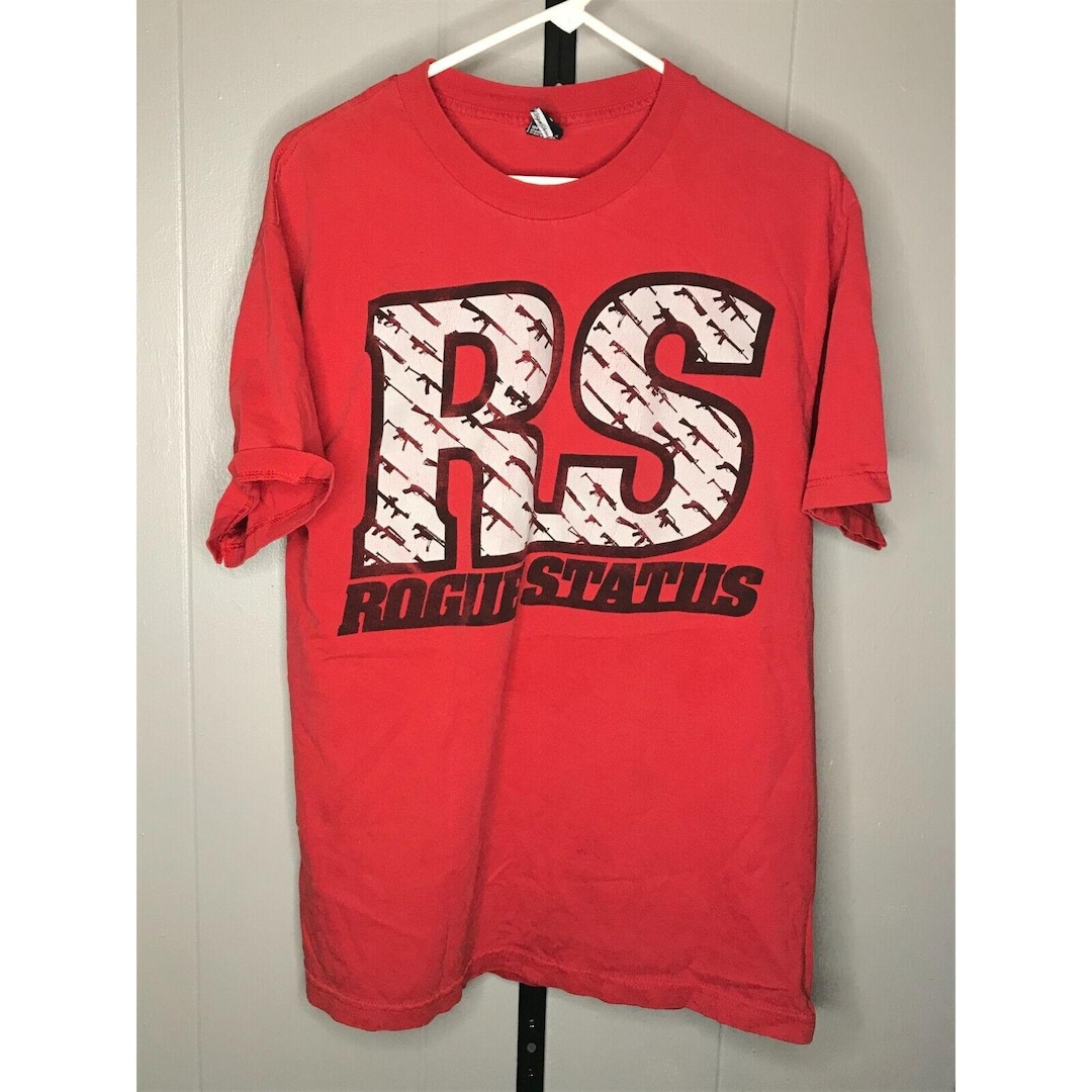 Vintage Rogue Status Spellout Shirt by Rob Dyrdek Size LG Ak47 Y2K ...