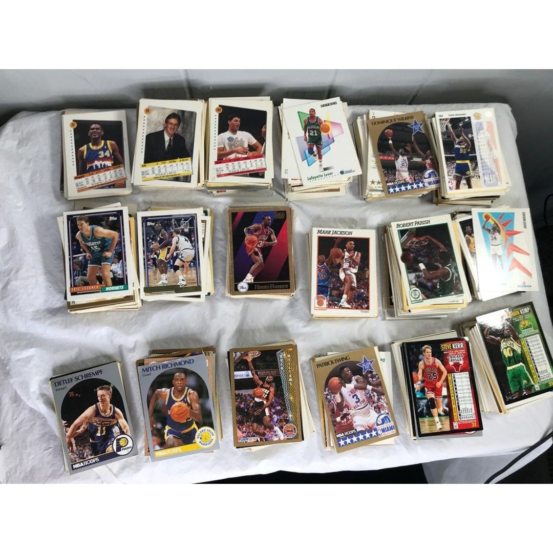Vintage Huge Lot of 900 NBA Basketball Trading Cards 90's Skybox, Fleer ...