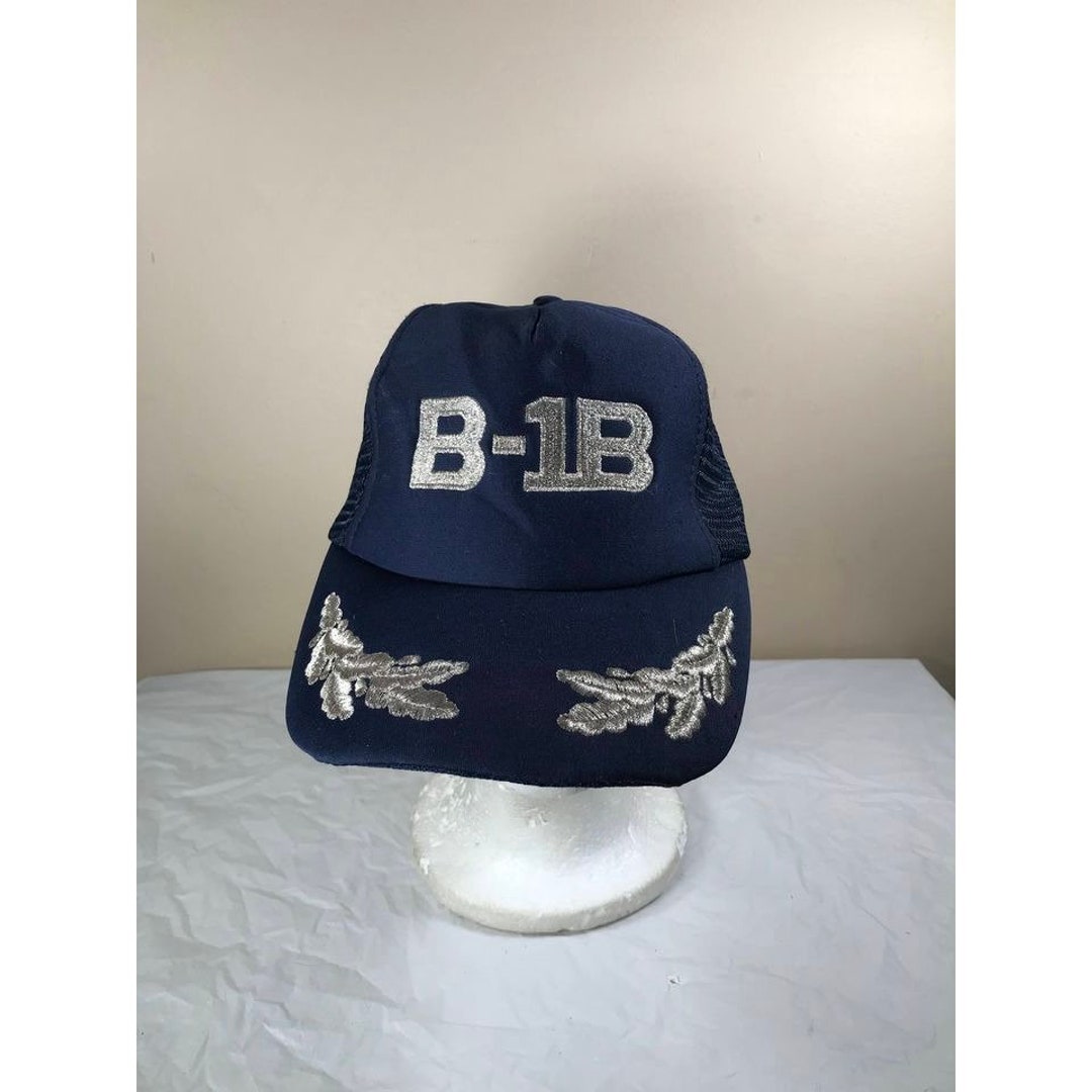 Vintage B-1B Military Mesh Snapback Hat Cap - Etsy