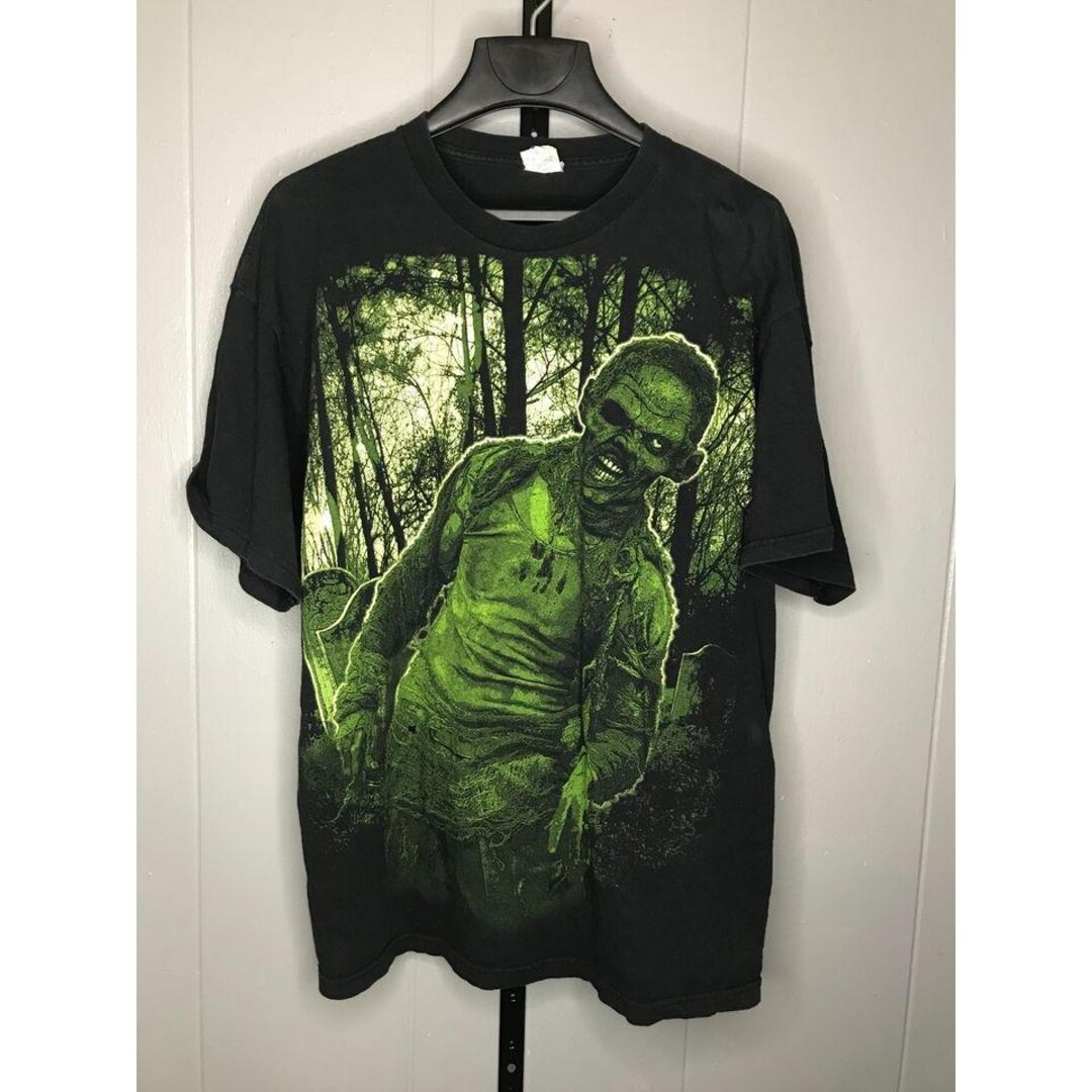 Vintage Y2K Zombie Big Print Grunge Mall Goth Tshirt Sz XL - Etsy