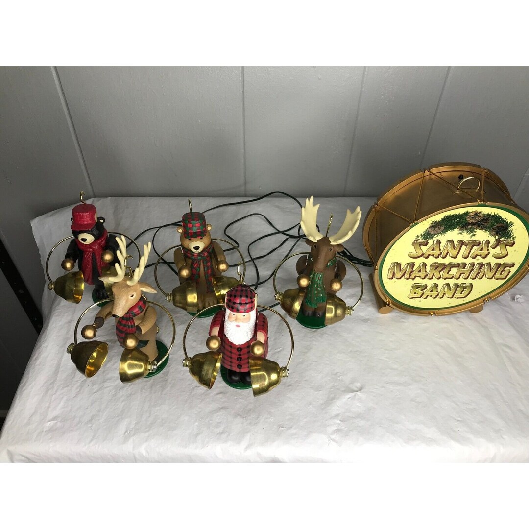 Mr Christmas Vintage Santa’s Marching Band Moose Reindeer and Bears ...