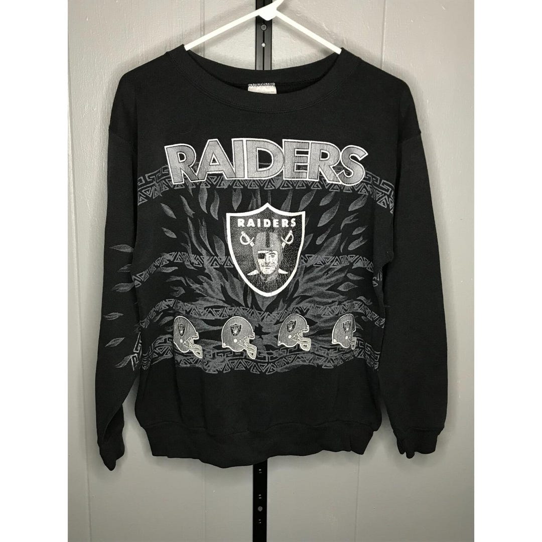 Vintage Los Angeles Raiders Aztec Sweatshirt NFL 90s Crewneck Football ...