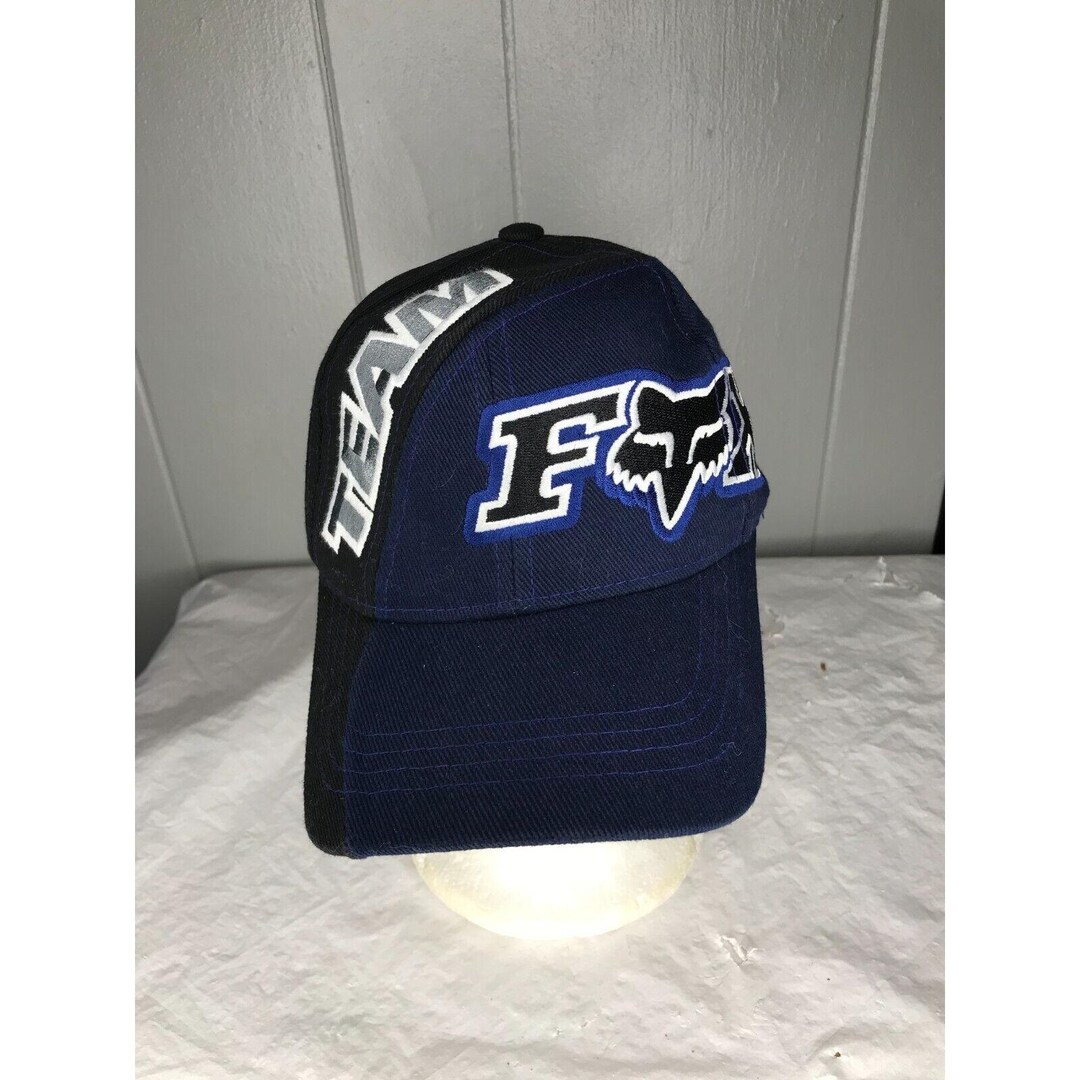 Vintage Fox Team Racing Baseball Cap Snapback Adjustable One Size ...