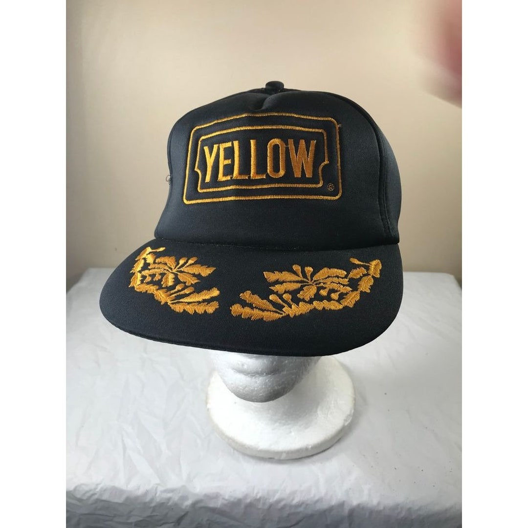 Vintage Yellow Trucking Gold Leaf Snapback Hat Cap - Etsy