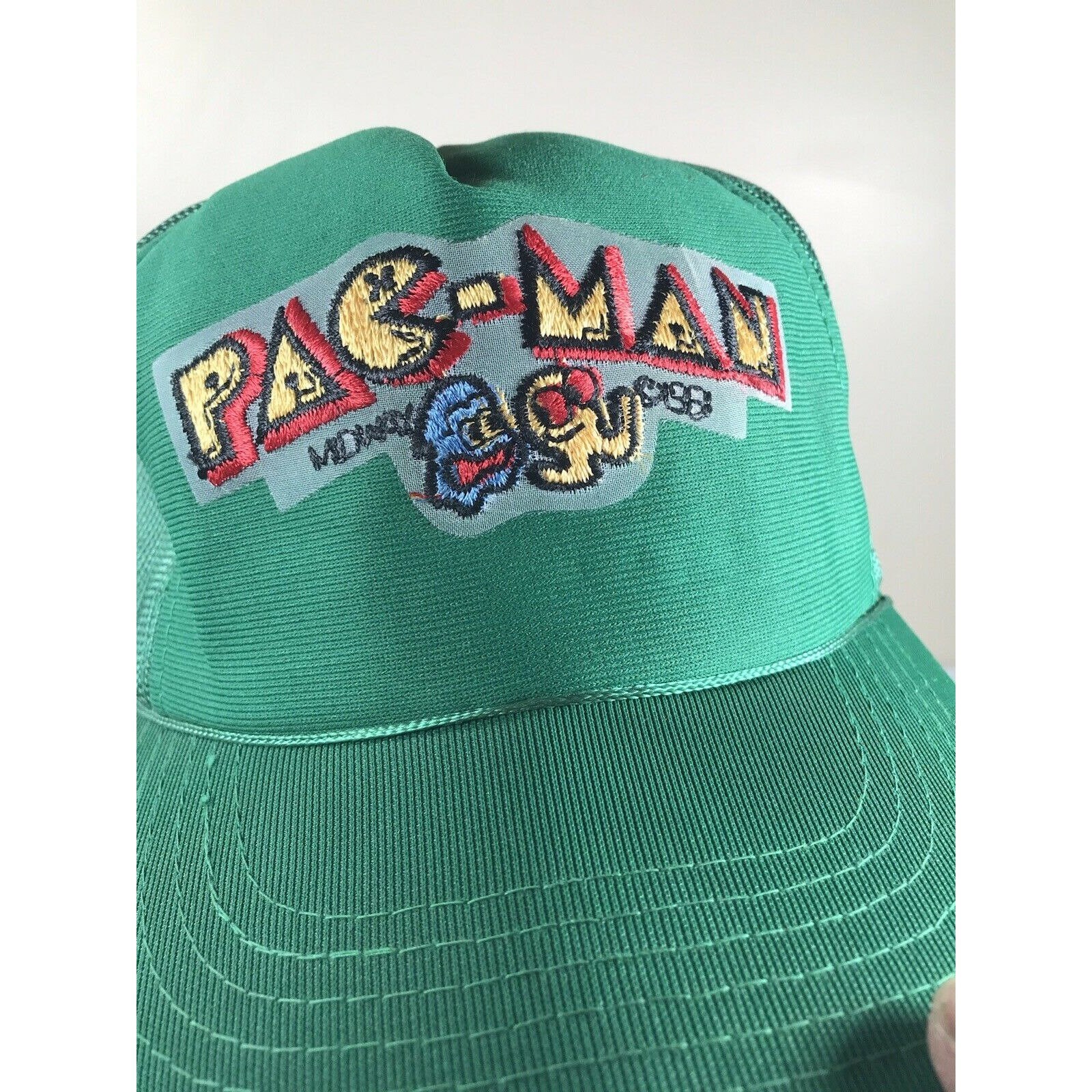 Vintage PAC-MAN Midway 1981 Sewn Snapback Trucker Baseball Hat Cap EUC ...